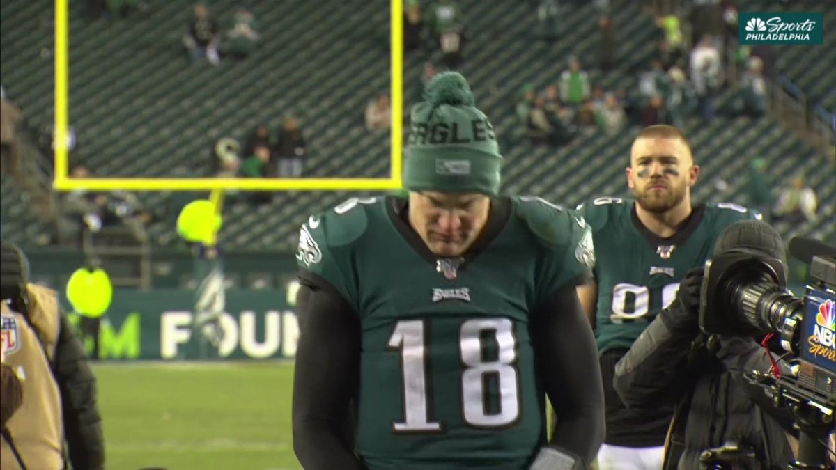 Carson Wentz suffers head injury in Eagles-Seahawks playoff game – NBC ...