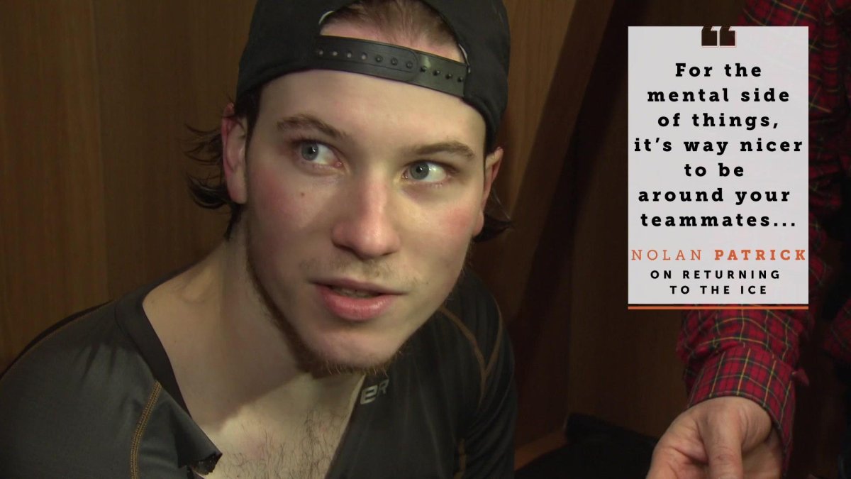 Nolan Patrick still believes he will play this season but time on ...