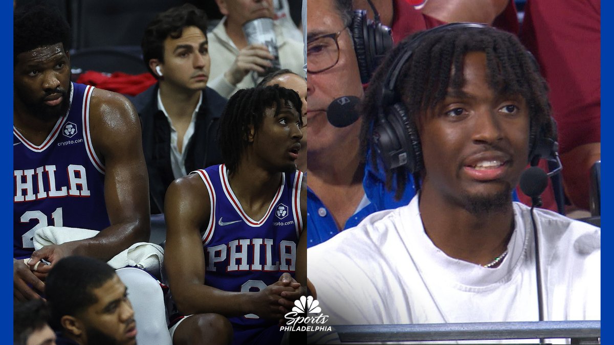 Tyrese Maxey talks Union, Embiid and ‘Skinny James” at Phillies game ...