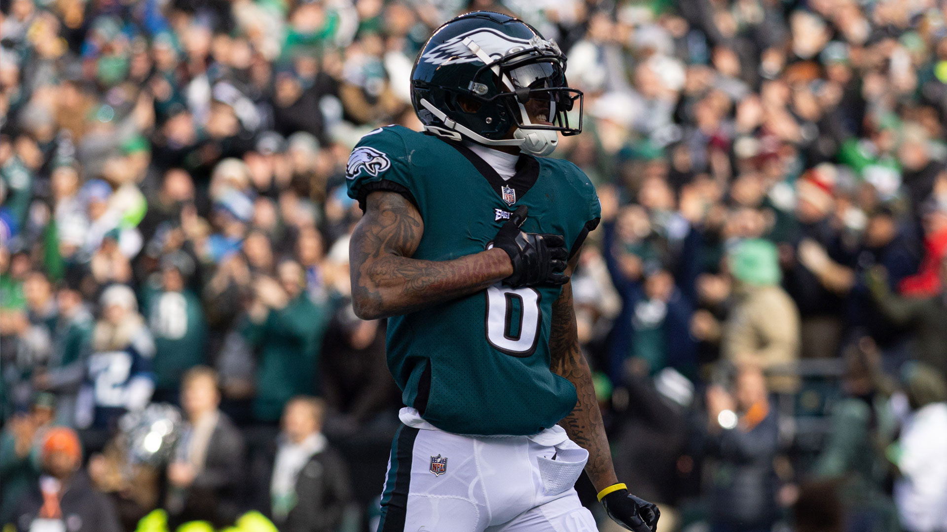 DeVonta Smith degli Eagles ritiene di aver subito un lieve infortunio ...