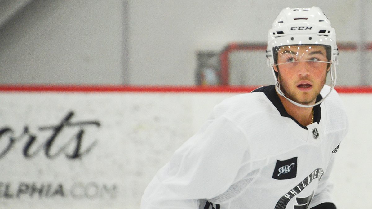 Flyers prospect Tyson Foerster scores ‘wow’ goal in rookie training ...