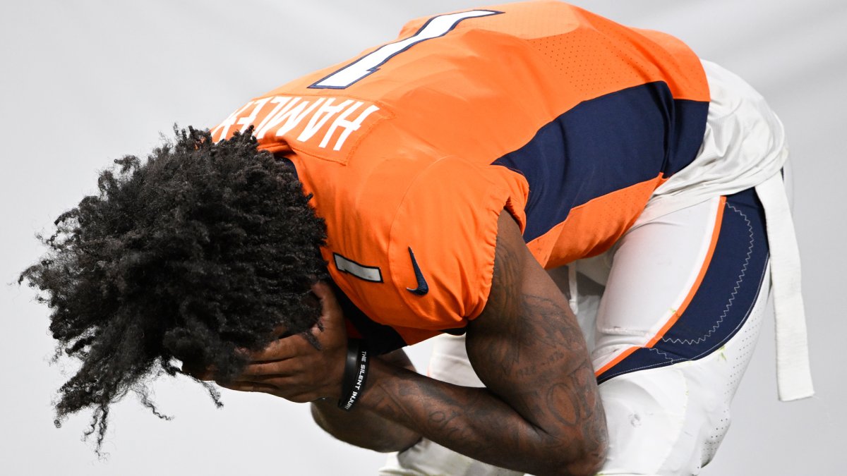 WATCH: Broncos WR KJ Hamler melts down after loss to Colts – NBC Sports ...