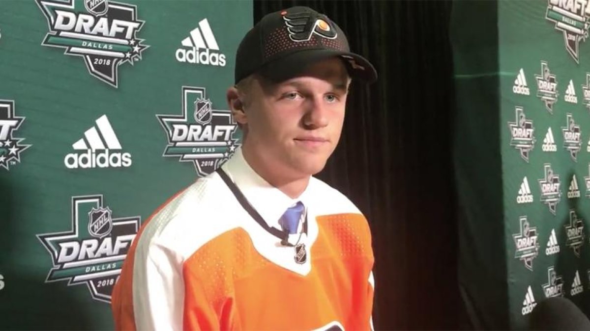 Flyers sign prospect Adam Ginning to 2-year entry-level contract – NBC ...