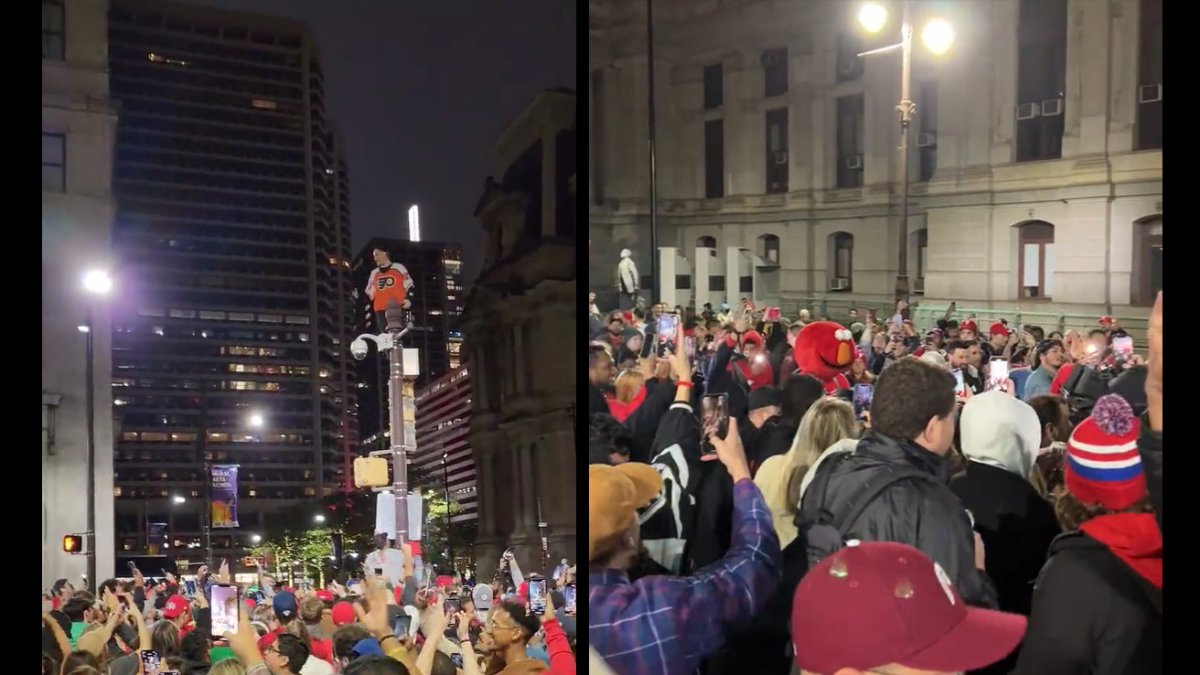 WATCH: Phillies fans go nuts celebrating World Series berth – NBC ...
