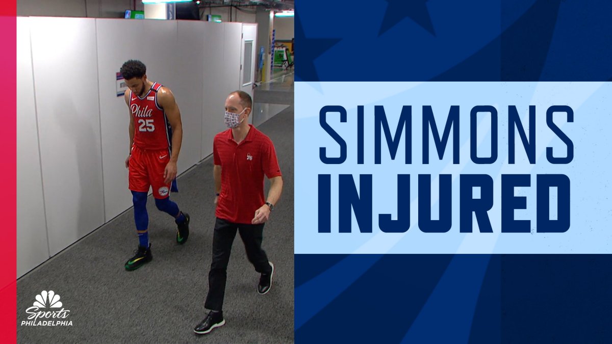 Ben Simmons forced to leave game vs. Wizards with injury – NBC Sports ...