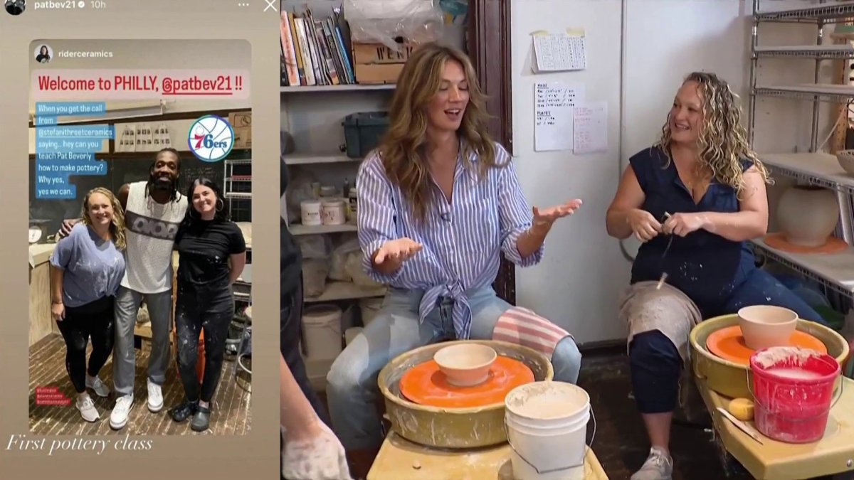The story behind Patrick Beverley’s pottery class his 1st day in Philly ...