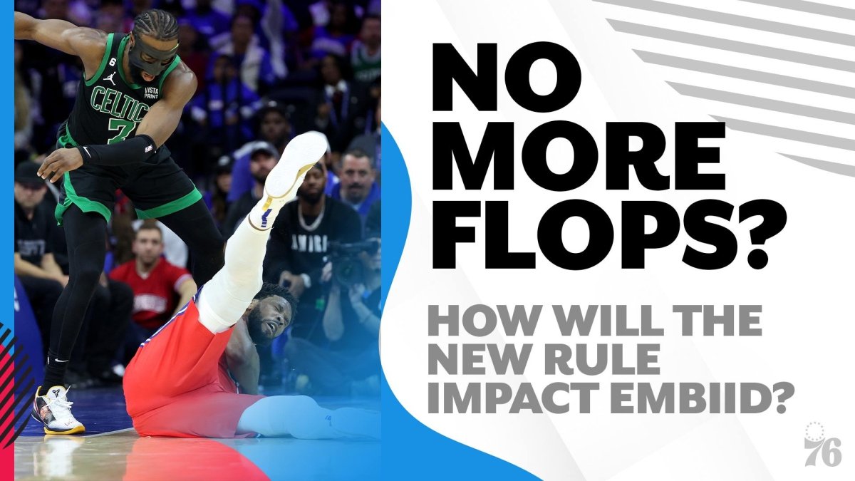 How will the NBA’s new flopping rule impact Embiid? – NBC Sports ...