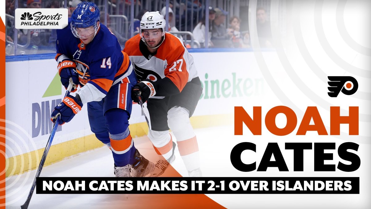 Flyers’ Noah Cates makes it 2-1 on a nice deflection – NBC Sports ...