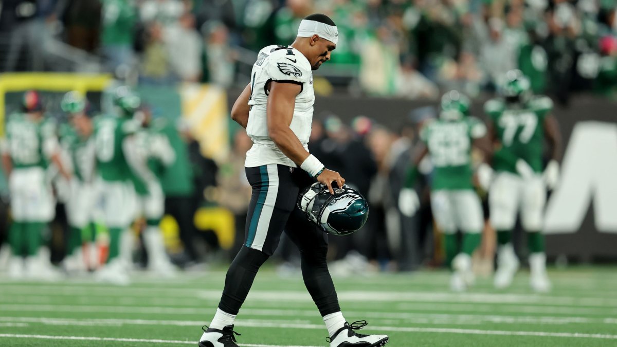 Eagles’ Jalen Hurts explains his killer interception vs. Jets – NBC ...