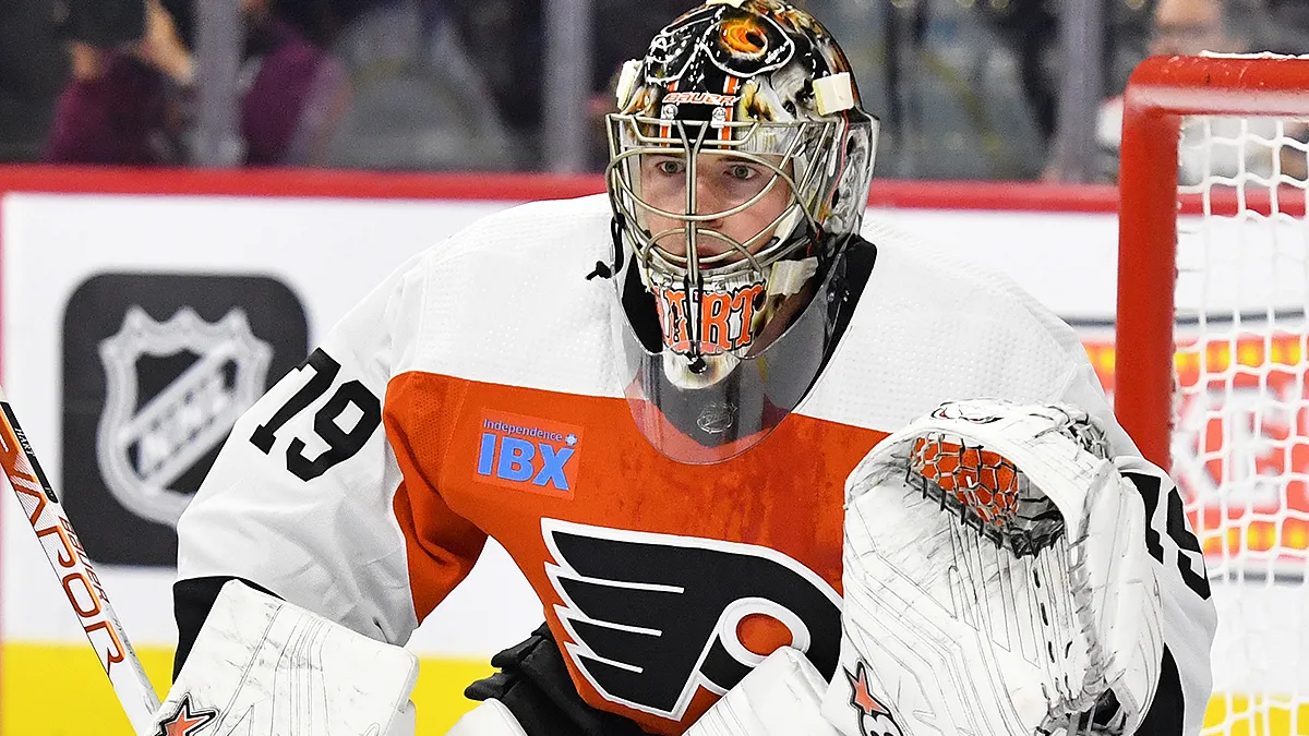 Flyers’ Carter Hart exits vs. Sabres with mid-body injury – NBC Sports ...