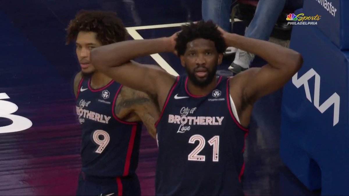 Joel Embiid trolls after monster dunk to avoid another fine – NBC ...