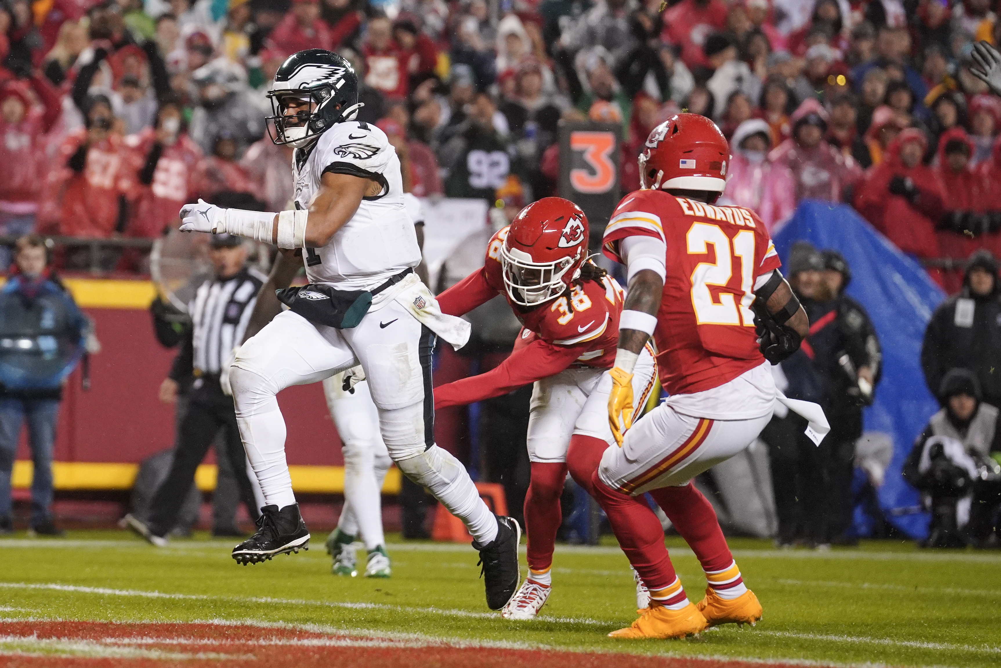 Match revanche Eagles-Chiefs MNF Super Bowl à égalité par de gros ...