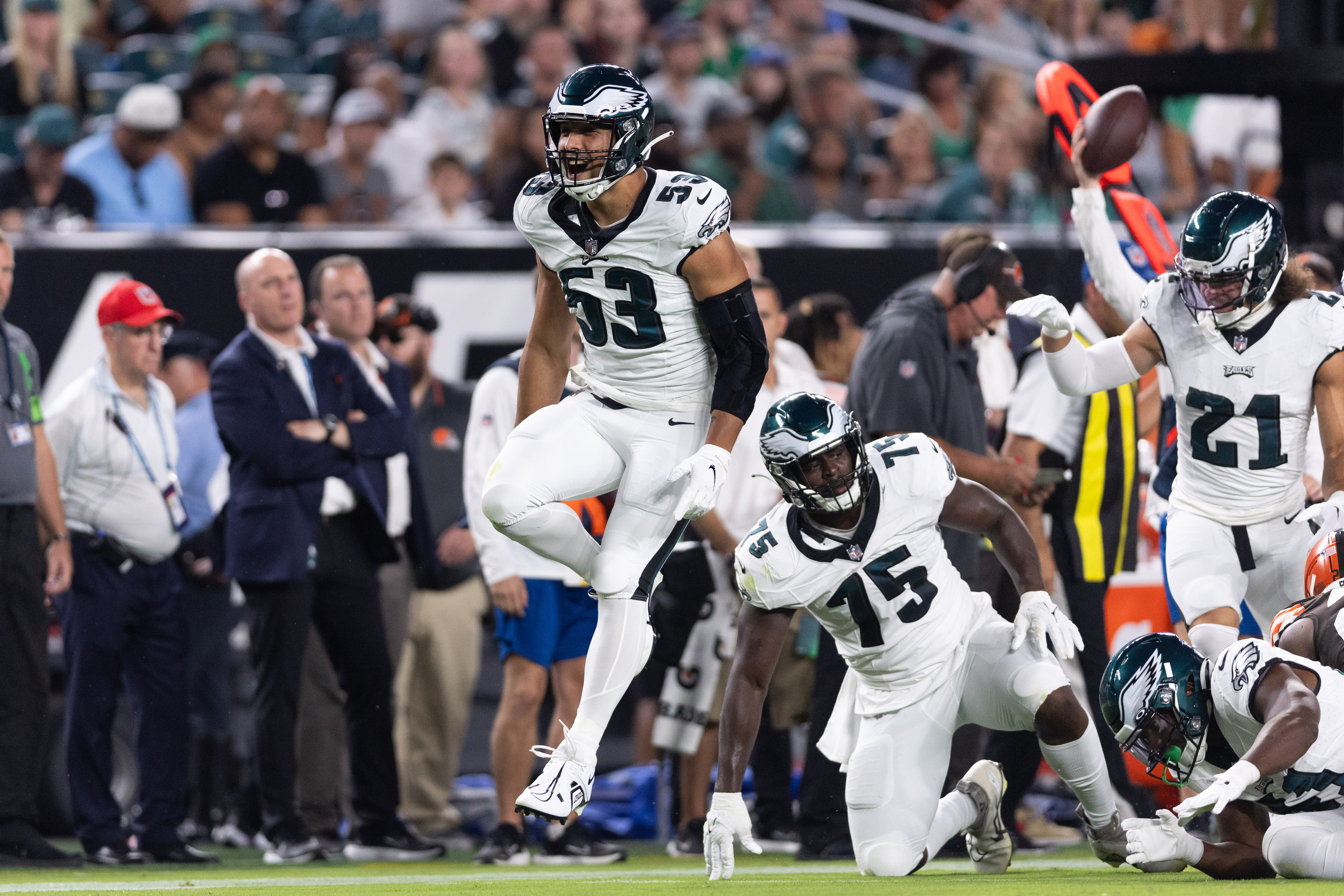 Eagles release Christian Elliss four days after his first NFL start ...