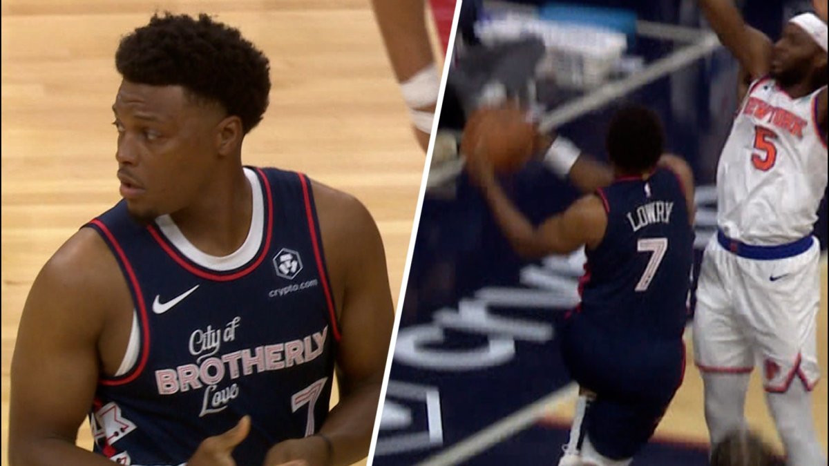 Kyle Lowry makes his Sixers’ debut, goes up and under for his first ...