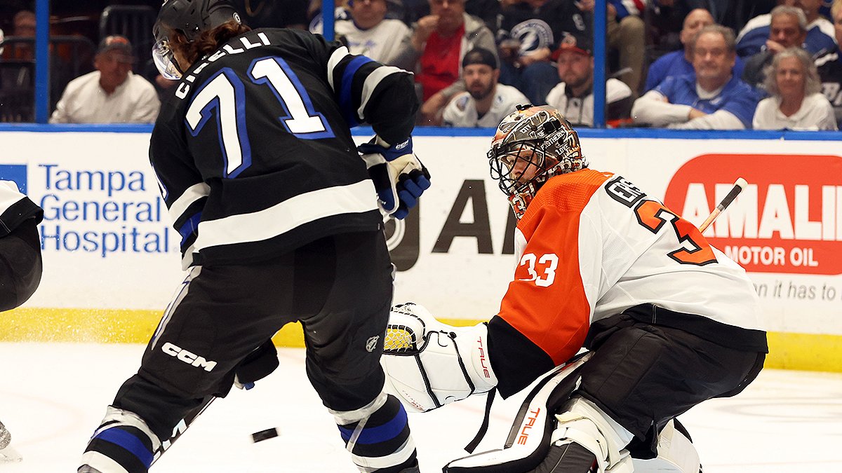 Flyers vs. Lightning: Samuel Ersson pulled, John Tortorella ejected in ...