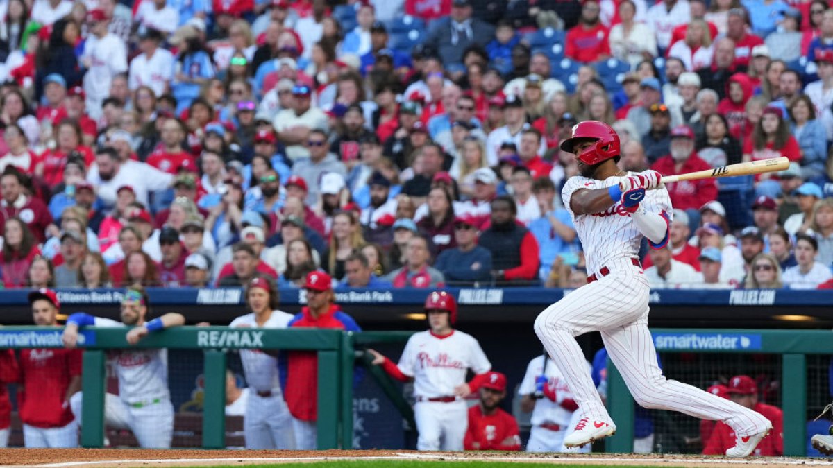 Johan Rojas showing important progress at the plate for a Phillies lineup that’s clicking – NBC ...