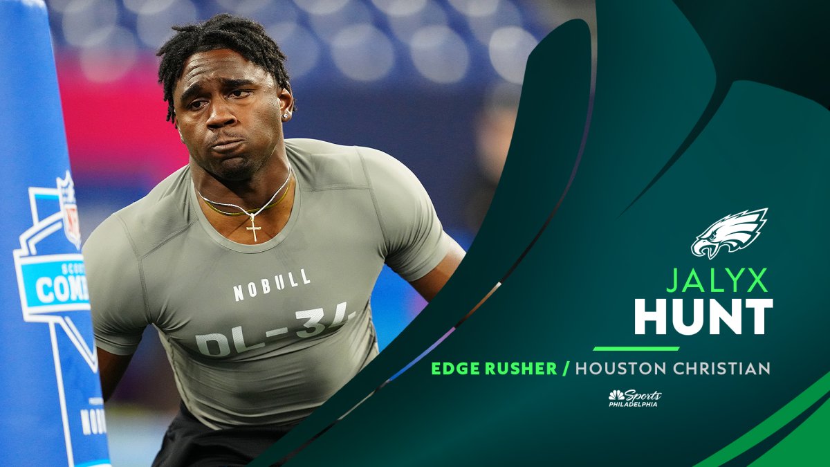 2024 NFL draft: Eagles trade back twice, pick Jalyx Hunt in third round ...
