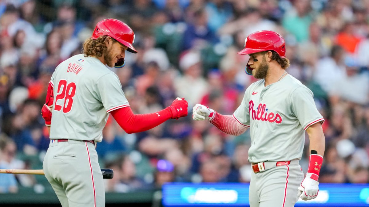 Monster games in Detroit from Harper and Bohm as Phillies win opener ...