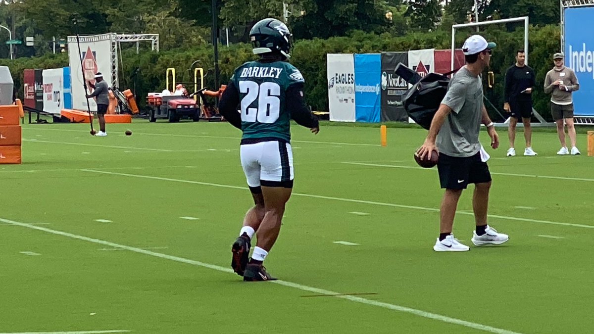 Eagles training camp 2024, Day 1: A busy practice for Saquon Barkley ...