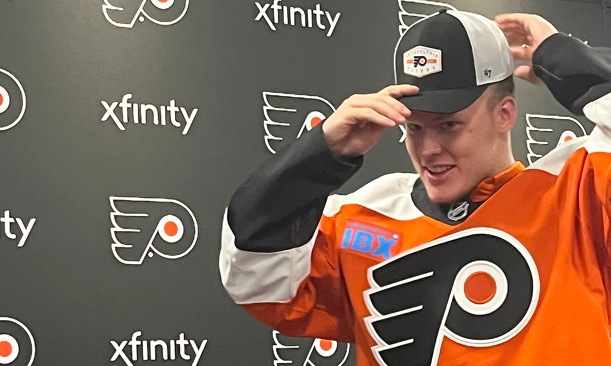 Flyers’ Matvei Michkov impresses at introductory press conference – NBC ...