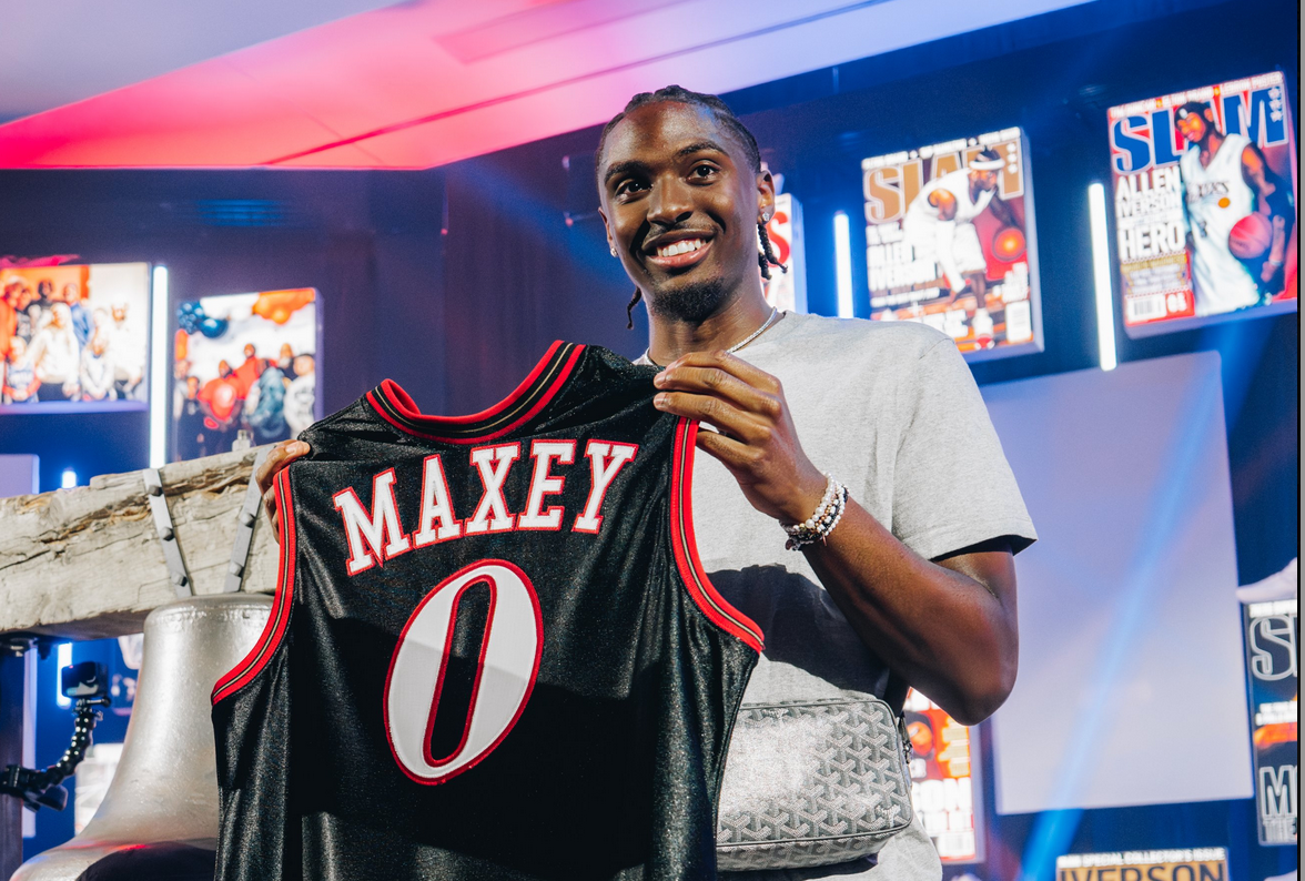 Sixers honor Tyrese Maxey with elaborate ceremony … featuring black ...