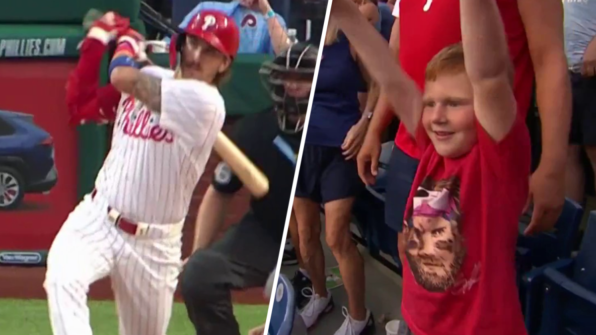 SEE YA! Bryson Stott gets all of this one, his sixth homer of the year ...