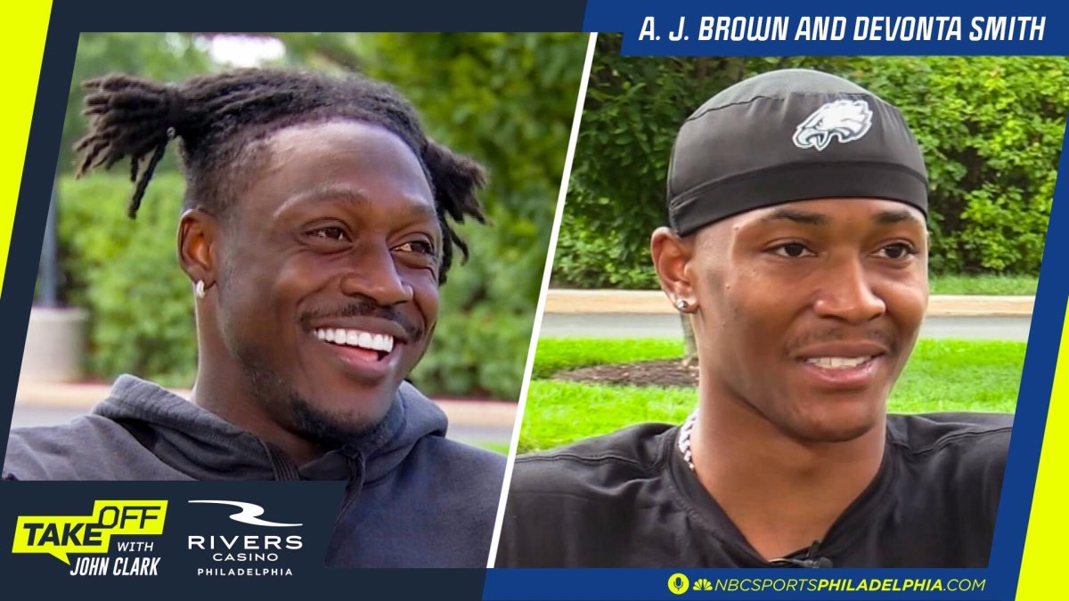 Takeoff Podcast: A.J. Brown, DeVonta Smith talk bond, Eagles’ explosive ...