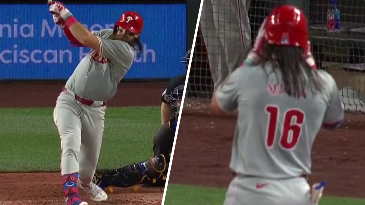 Brandon Marsh’s RBI triple brings the first Phillies run across the ...