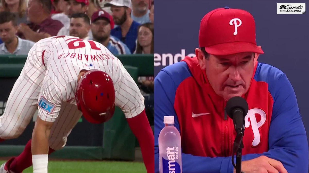 Rob Thomson provides an update on Kyle Schwarber’s injured elbow – NBC ... Rob Thomson provides an update on Kyle Schwarber’s injured elbow – NBC ...