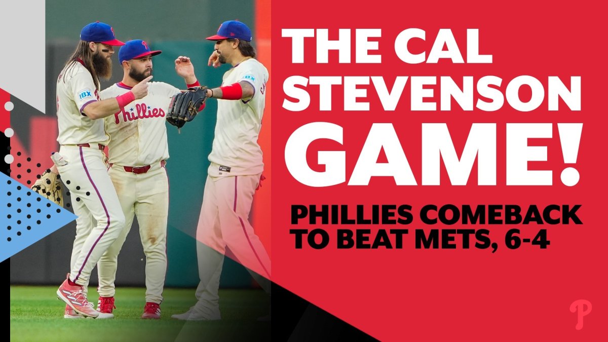 ‘He was HUGE’ – Cal Stevenson came up big for the Phillies – NBC Sports ...