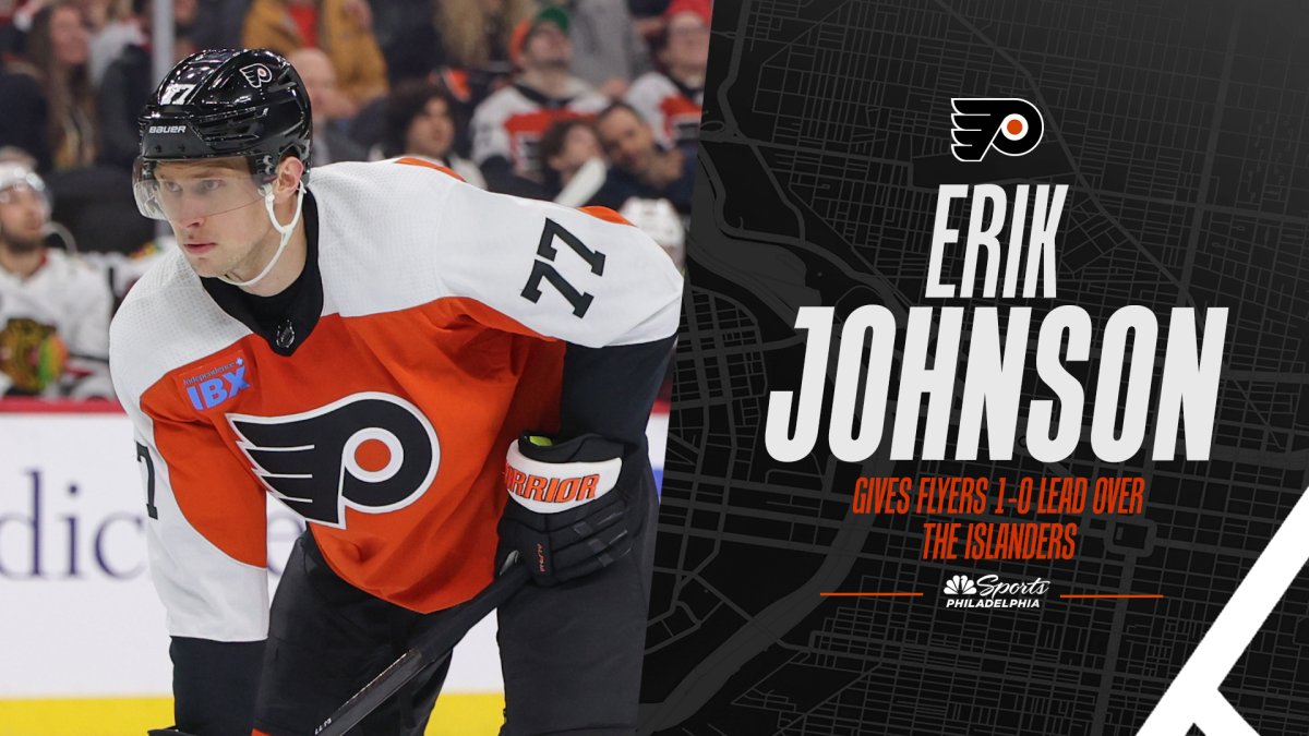 Erik Johnson gives the Flyers a 1-0 lead over the Islanders – NBC ...