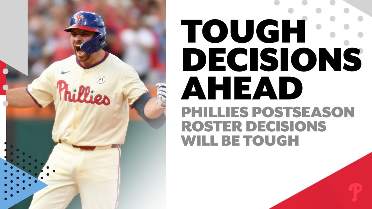 ‘Tough decisions ahead’ – Phillies depth making postseason roster cuts ...