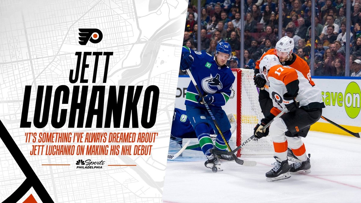 Flyers’ Jett Luchanko ‘always dreamed about’ NHL debut – NBC Sports ...