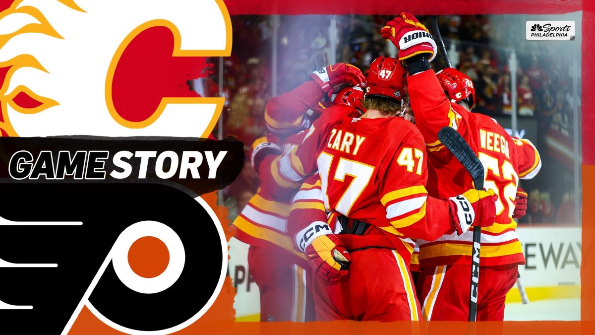 Matvei Michkov records 1st NHL point in Flyers’ 6-3 loss to Flames ...
