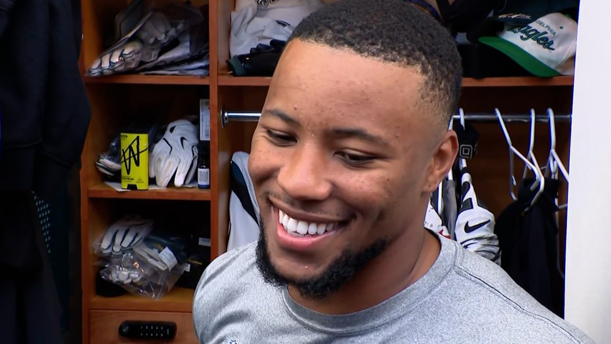 Saquon Barkley ‘still processing’ what it means to face Giants for ...