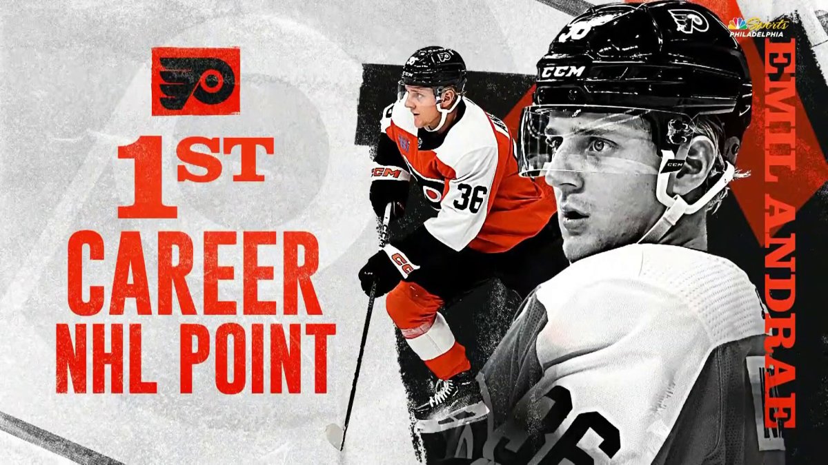 Emil Andrae picks up 1st career NHL point as Flyers take 1-0 lead – NBC ...