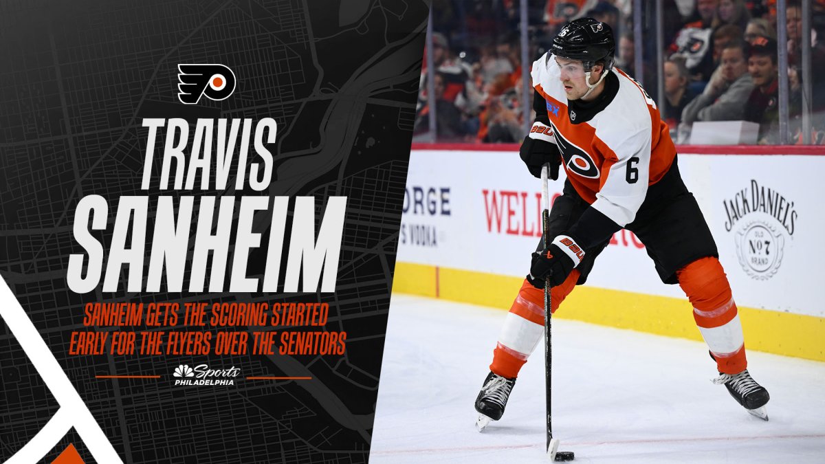 Flyers’ Travis Sanheim gets scoring started early against Senators ...