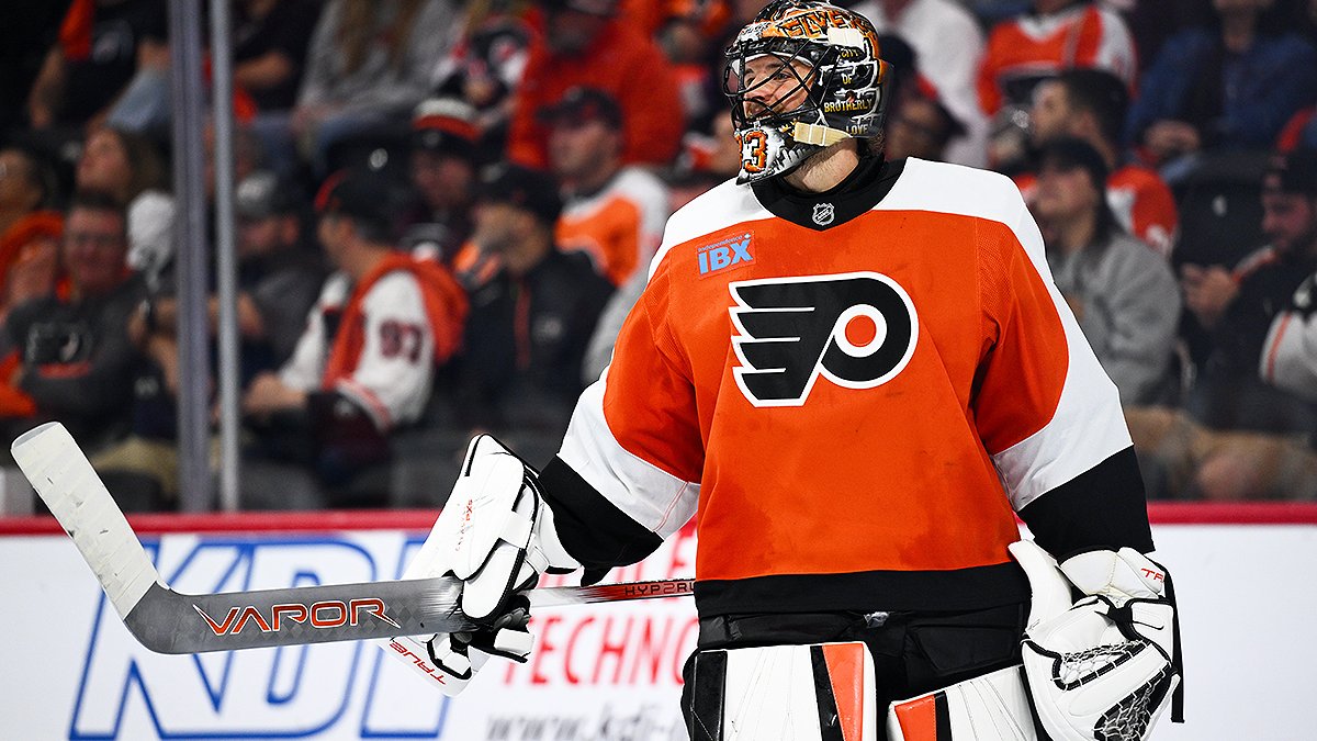 Injured goalie Samuel Ersson on Flyers’ road trip, per reports – NBC ...