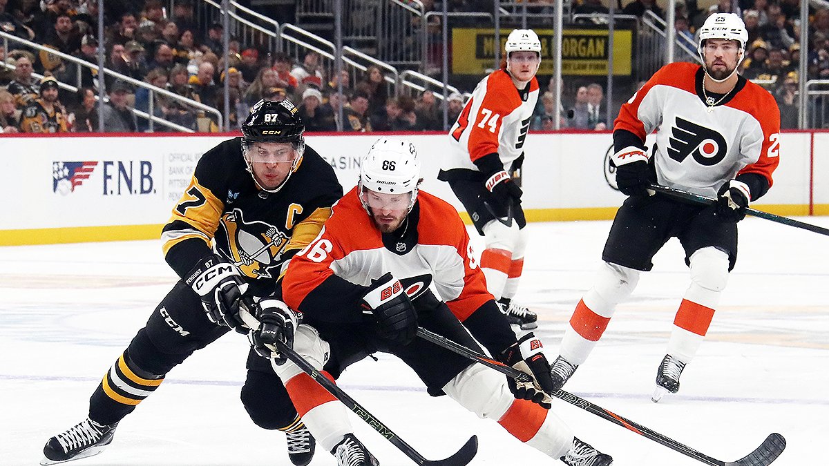 Flyers vs. Penguins: Samuel Ersson pulled in lopsided loss – NBC Sports ...