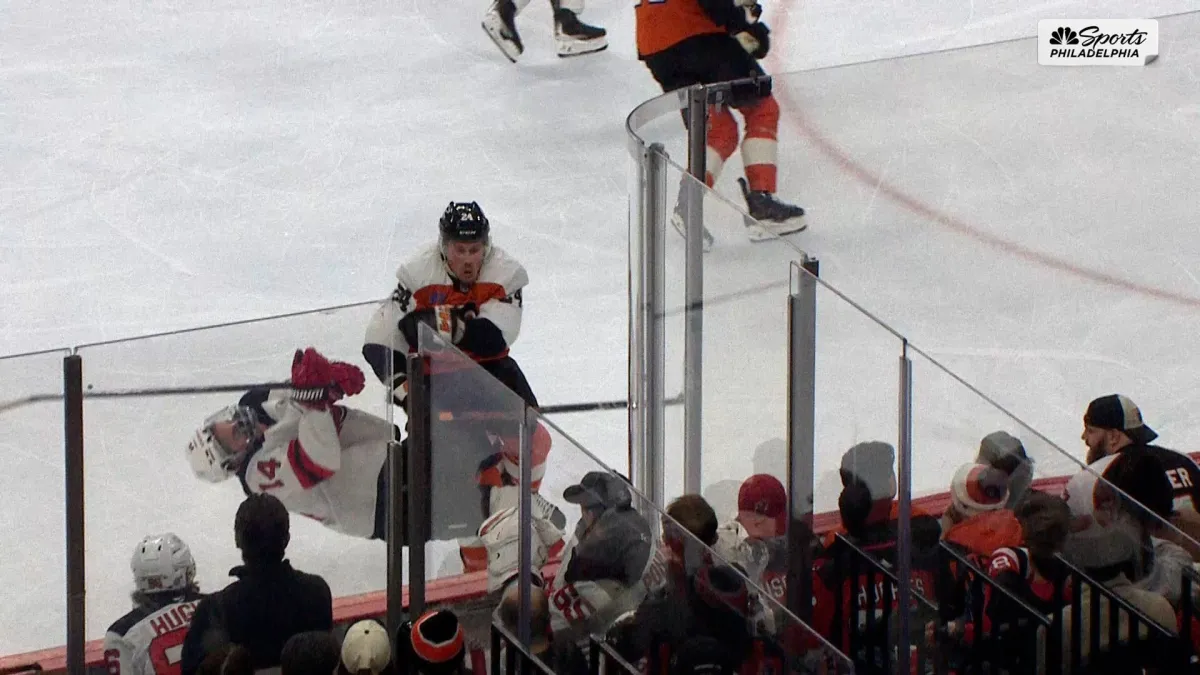 Flyers’ Nick Seeler rocks Devils’ Nathan Bastian with hard hit – NBC ...
