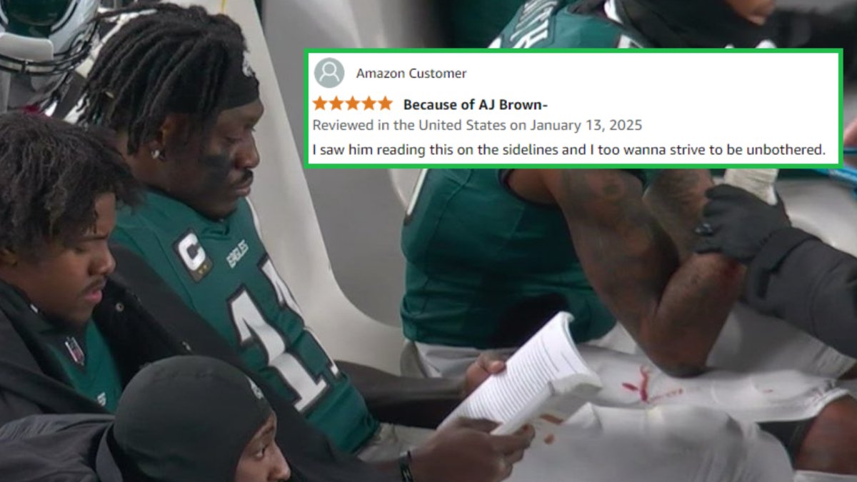 A.J. Brown’s sideline book of choice becomes No. 1 best seller – NBC ...