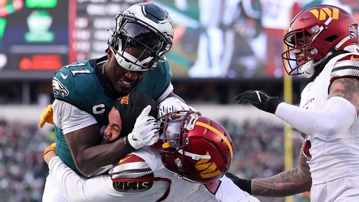 Eagles’ A.J. Brown fined for role in scuffle with Marshon Lattimore ...