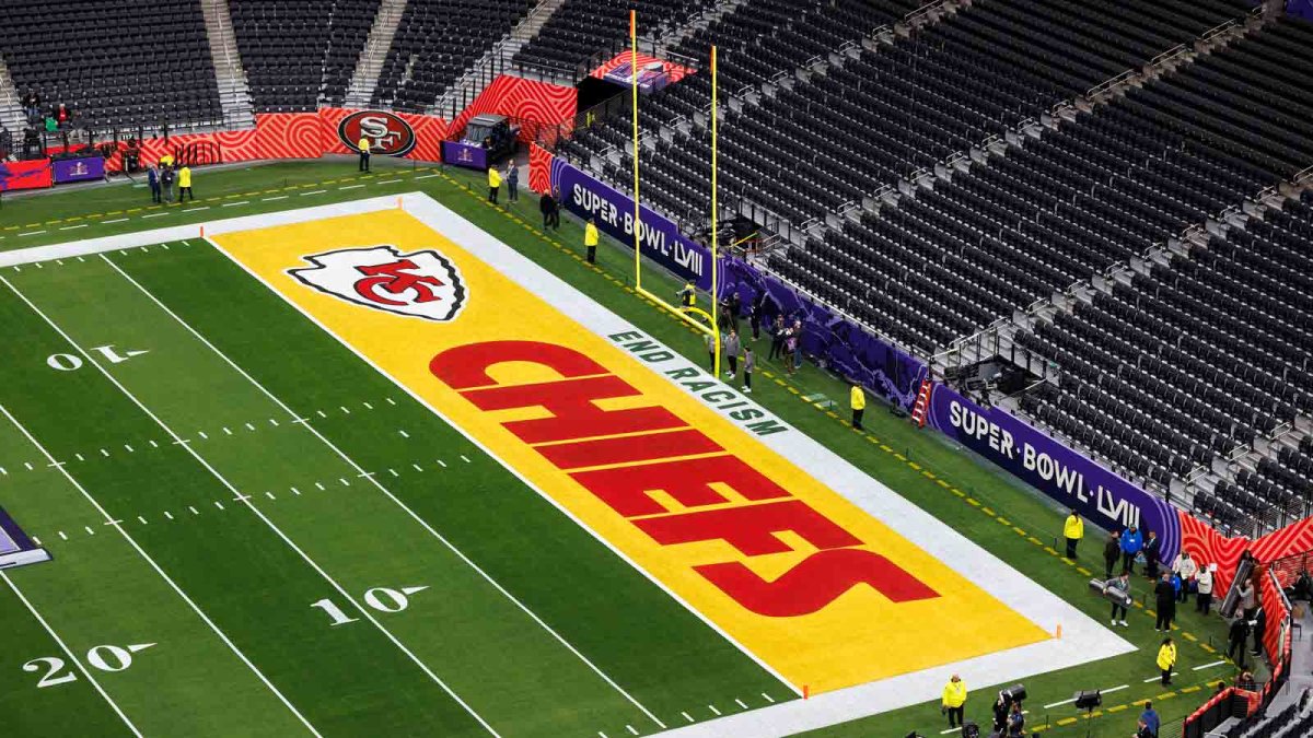 NFL will remove ‘End Racism’ from the end zones ahead of Super Bowl ...