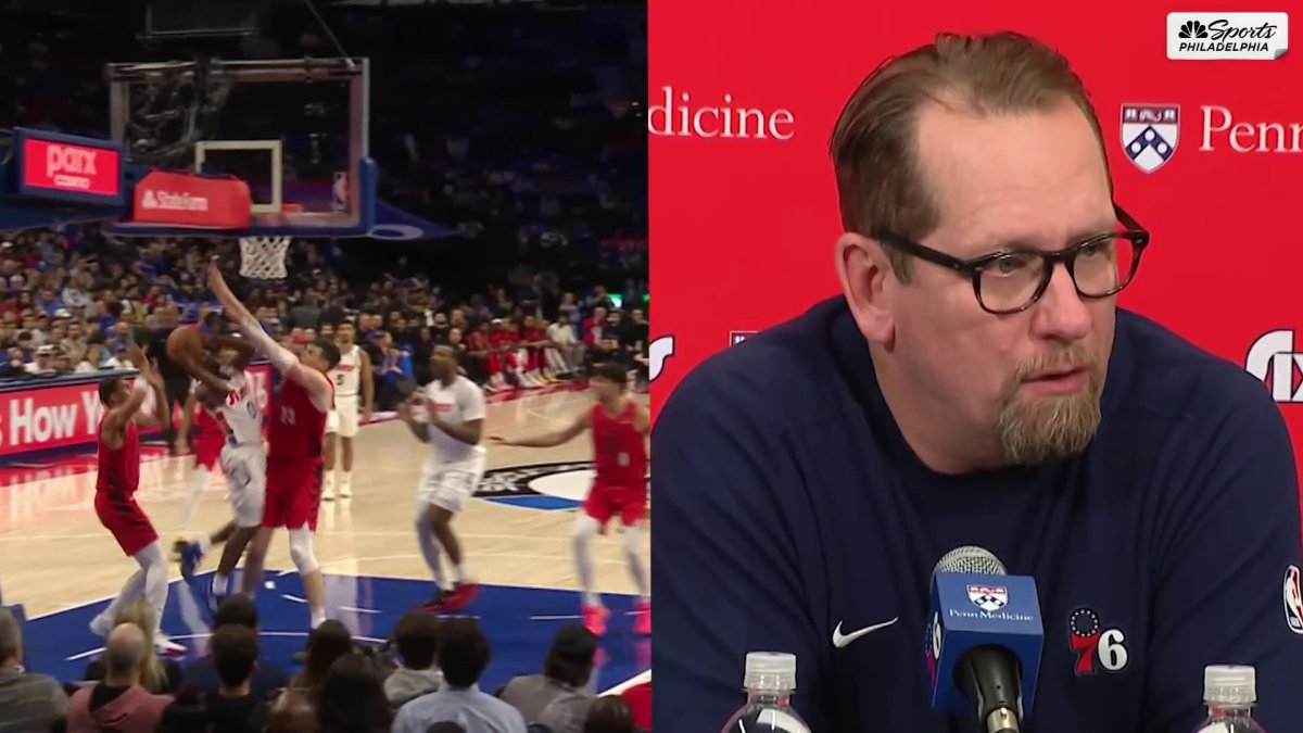 After Maxey leaves with a back contusion, Nick Nurse is presented with ...