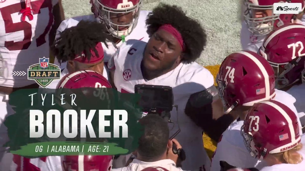 Dallas Cowboys select Alabama OL Tyler Booker with the 12th pick in the ...