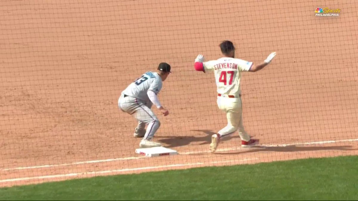 Pinch-hitter Cal Stevenson ties the game up! – NBC Sports Philadelphia