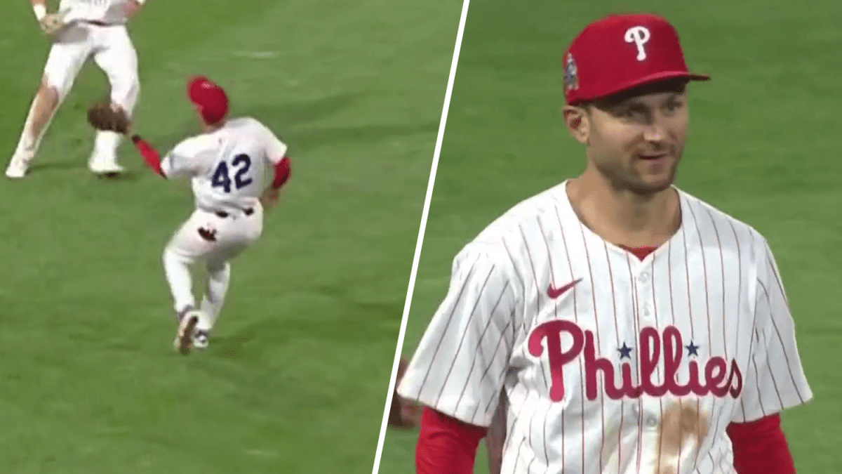Trea Turner makes ridiculous over the shoulder catch! – NBC Sports ...