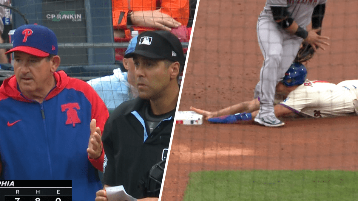 Rob Thomson frustrated after questionable call at third base – NBC ...