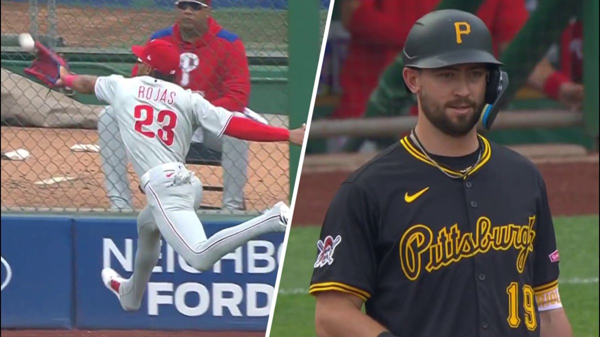 ‘Spectacular!’ — Rojas leaps for ridiculous catch in center field – NBC ...