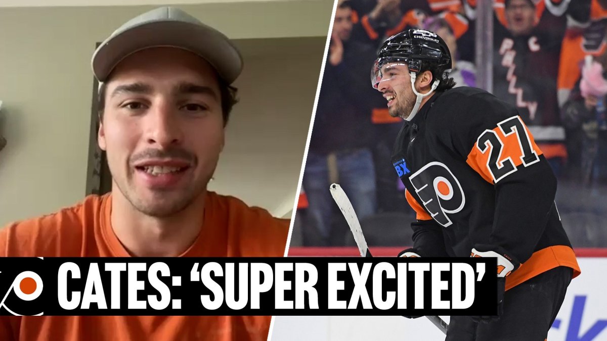 Watch Noah Cates discuss contract, new Flyers coach Rick Tocchet – NBC ...